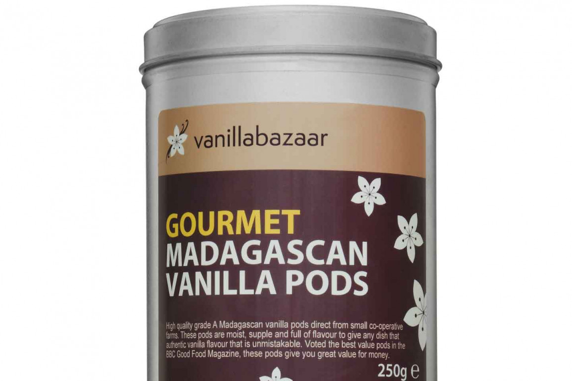 250g Gourmet Madagascan Vanilla Pod Tin - Gourmet Vanilla Pods ...
