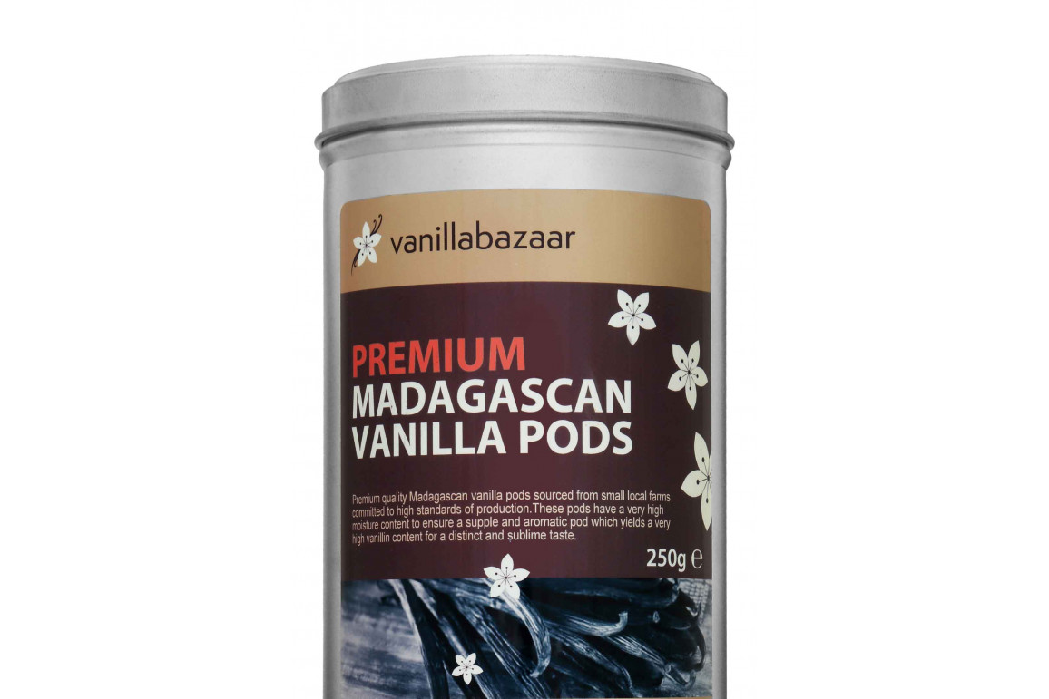 250g Premium Madagascan Vanilla Pod Tin - Vanilla Pods | Vanillabazaar ...